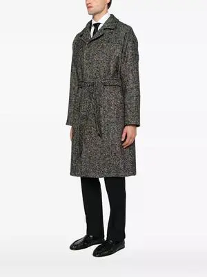 Tagliatore Herringbone Belted Coat