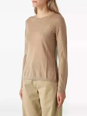 Max Mara Macina Crew-neck Long-sleeve Sweater