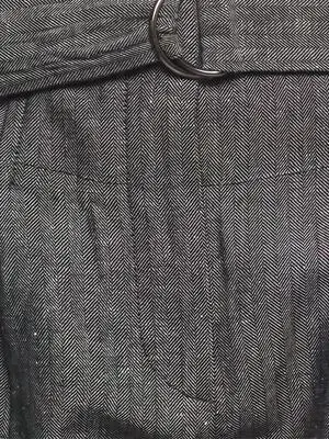 Brunello Cucinelli Herringbone Belted Trousers