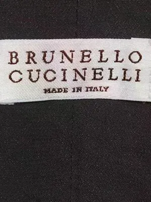 Brunello Cucinelli Herringbone Belted Trousers