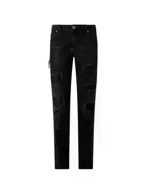 Philipp Plein Baroque Slim-fit Jeans - Black