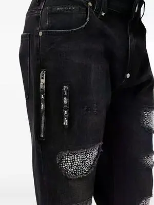 Philipp Plein Slim-fit Strass Jeans