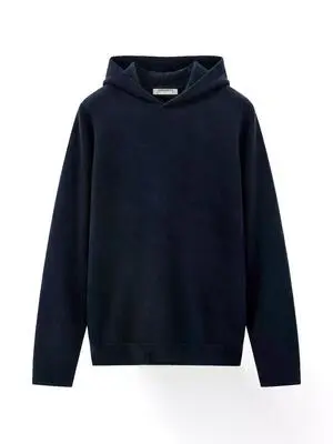 FERRAMENTA Nuvola Jacquard-knit Hoodie - Blue