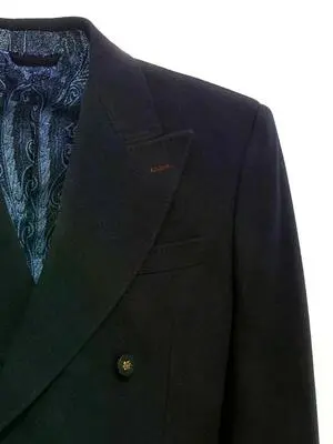 Etro Double-breasted Cashmere Blazer - Blue