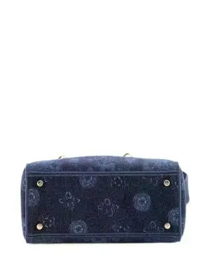 Dior Lady D-lite Bag Printed Denim Medium Tote Bag