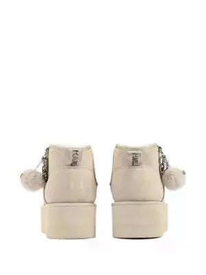 Karl Lagerfeld Pom-pom Platform Boots