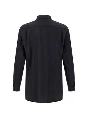 Comme Des Garçons Pinstripe-pattern Chest-pocket Shirt