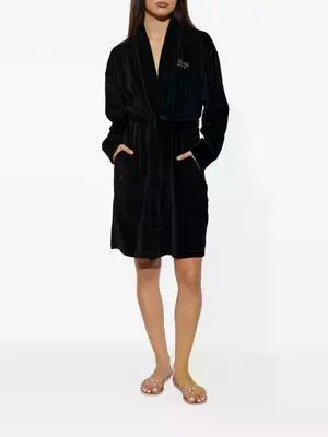 Moschino Active Rhinestone-logo Dressing Gown
