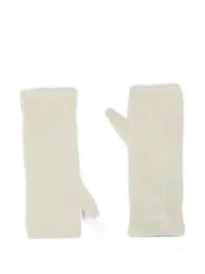 MEIMEIJ Knitted Fingerless Gloves - Neutrals