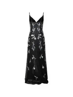 Blumarine Sequin-embellished Lace Maxi Dress