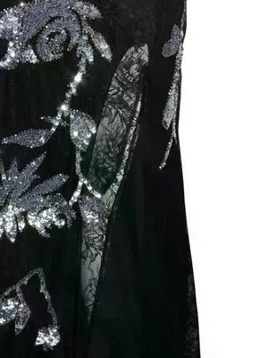 Blumarine Sequin-embellished Lace Maxi Dress