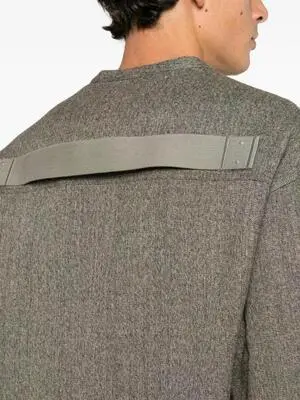 Rick Owens Webbing-strap Collarless Shirt