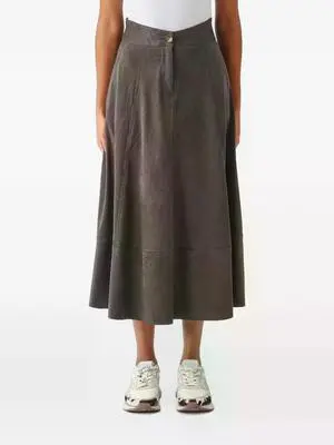 NENETTE Ginko Paneled A-line Midi Skirt