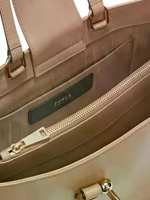 Furla Arch-detail Leather Tote Bag