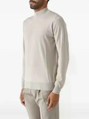 FILIPPO DE LAURENTIIS Mock-neck Long-sleeve Sweater