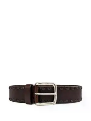Anderson's Whipstitch Leather Belt - Brown