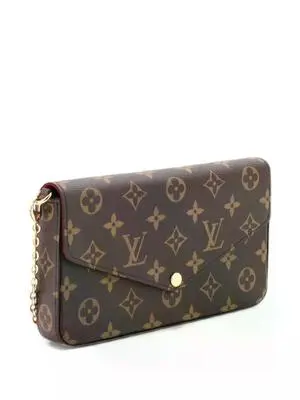 LOUIS VUITTON Felicie Pochette Monogram Canvas Crossbody Bag