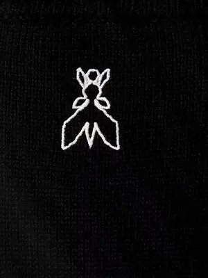 Patrizia Pepe Intarsia-knit Logo-embroidered Sweater