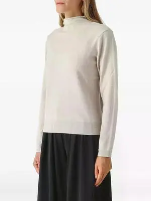 Max Mara Biada High-neck Ribbed-trim Sweater