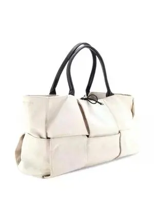 Bottega Veneta Arco Maxi Intrecciato Canvas Large Tote Bag