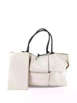 Bottega Veneta Arco Maxi Intrecciato Canvas Large Tote Bag