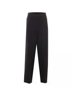 Patrizia Pepe Pleated Logo-plaque Trousers