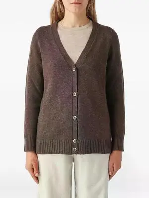 GRAN SASSO V-neck Button-up Cardigan - Brown