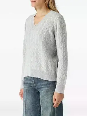 GRAN SASSO Cable-knit V-neck Sweater