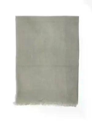 GRAN SASSO Gradient Frayed Scarf - Grey