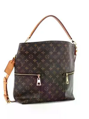 LOUIS VUITTON Melie Handbag Monogram Canvas Hobo Bag - Brown