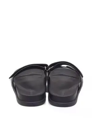 Hermès Chypre Leather Flat Sandals
