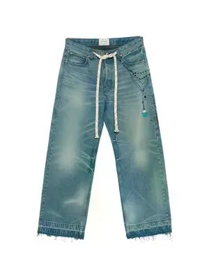 ERCOLE STUDIO Straight-leg Cotton Jeans - Blue