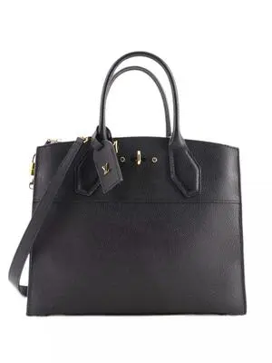 LOUIS VUITTON City Steamer Handbag Leather Mm Tote Bag