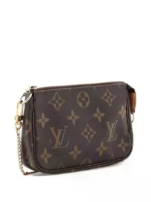 LOUIS VUITTON Pochette Accessoires Monogram Canvas Mini Clutch Bag