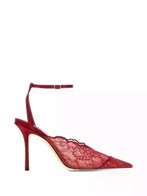 JIMMY CHOO Faiz 100 Pumps - Red