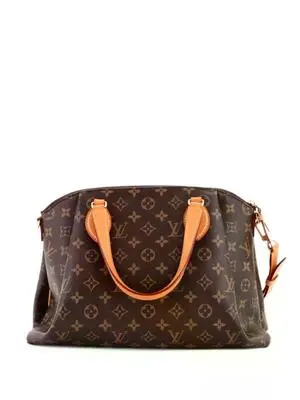 LOUIS VUITTON Rivoli Handbag Monogram Canvas Mm Satchel - Brown