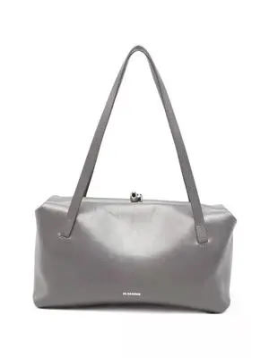JIL SANDER Goji Pillow Leather Shoulder Bag - Grey