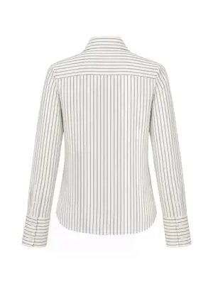 Co Vertical-stripe Silk Shirt