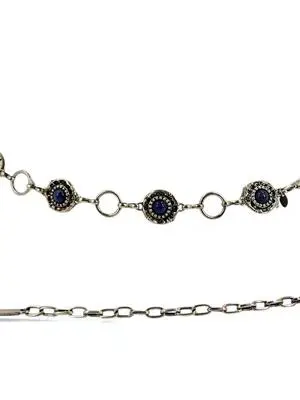 MADISON Cabochon-embellished Concho Chain Belt