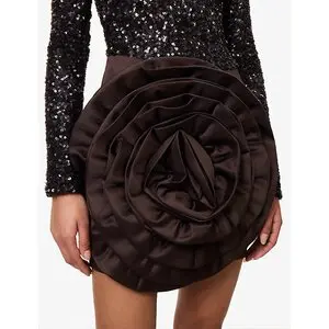 ROTATE BY BIRGER CHRISTENSEN Tulala Flower Sequin Mini Dress