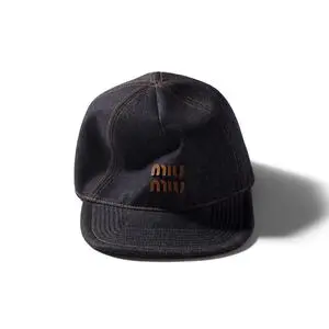 Miu Miu Denim Baseball Cap