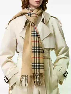 Burberry Reversible Check Cashmere Scarf