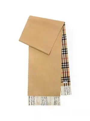 Burberry Reversible Check Cashmere Scarf