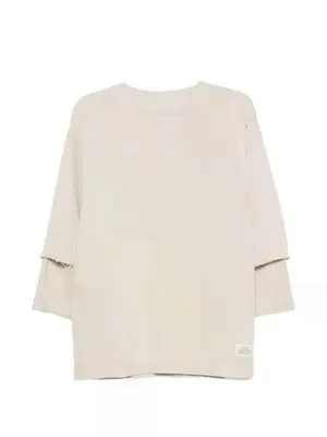 Études Studio Nirvana Layered-sleeve Sweater - Neutrals