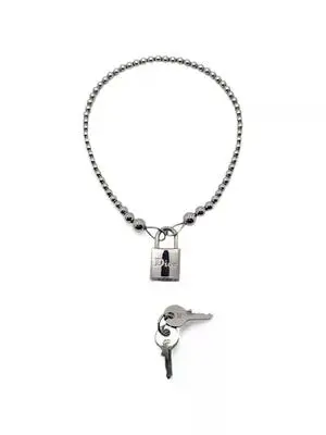 Dior 2000s Padlock Necklace - Silver