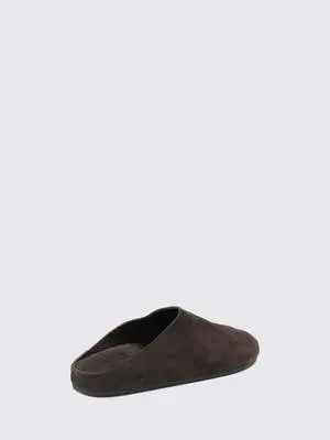 THE ROW Hudson Suede Low-heel Mules With Round Toe