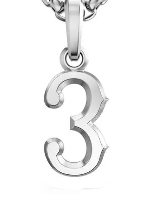 David Yurman Number Three Amulet Pendant