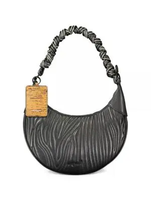 Desigual Zebra-quilted Braided Satchel Bag