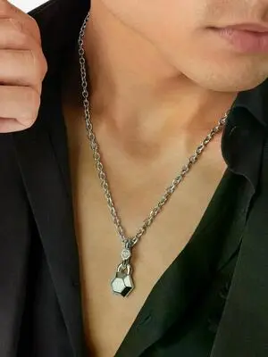 Philipp Plein Pendant Link Necklace - Silver