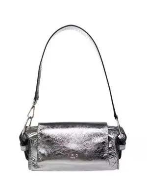 IRO PARIS Loop Metallic Leather Shoulder Bag